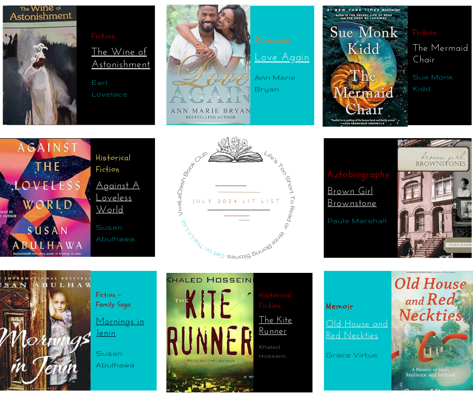 Lit List July 2024 – Le' D-ash